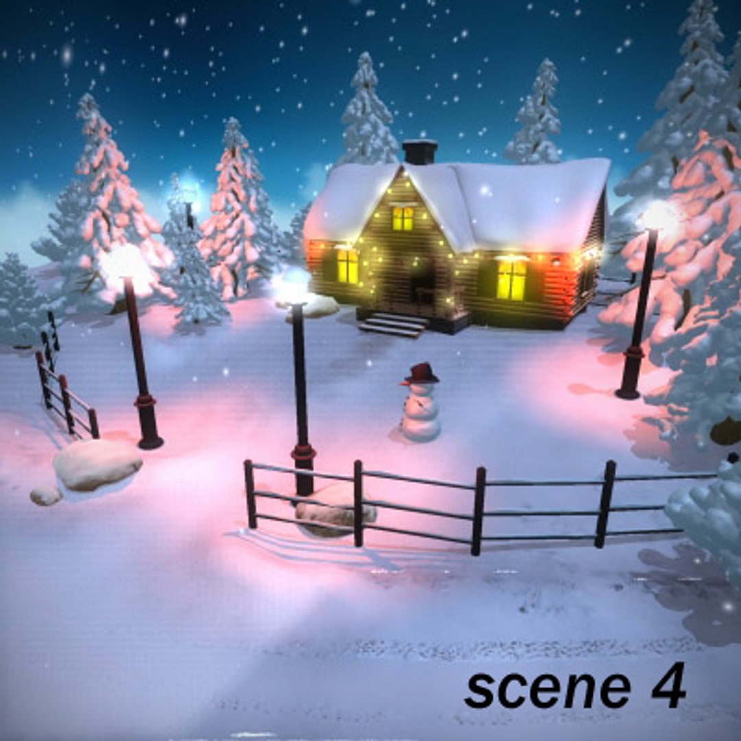 max winter scenes snowman snow