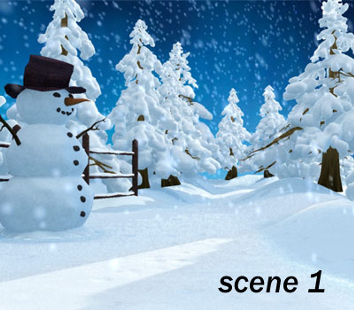 max winter scenes snowman snow