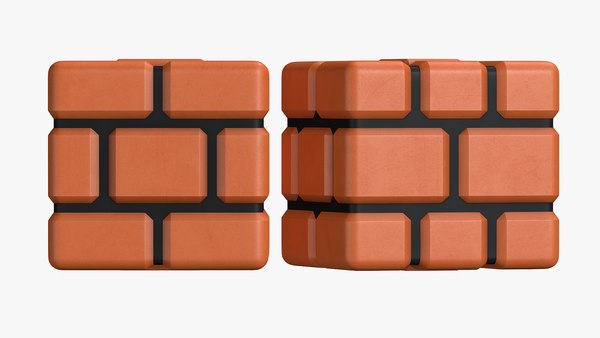 modelo 3d Bloque de ladrillos de Super Mario Bros. - TurboSquid 2064017