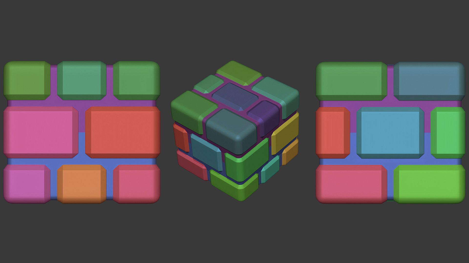 3D Super Mario Bros Brick Block Model - TurboSquid 2064017