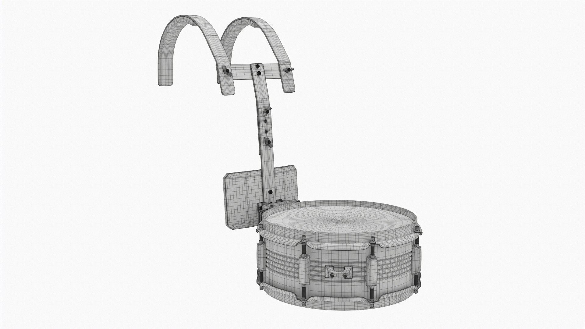 3D Marching Snare Drum Set Model - TurboSquid 1824871