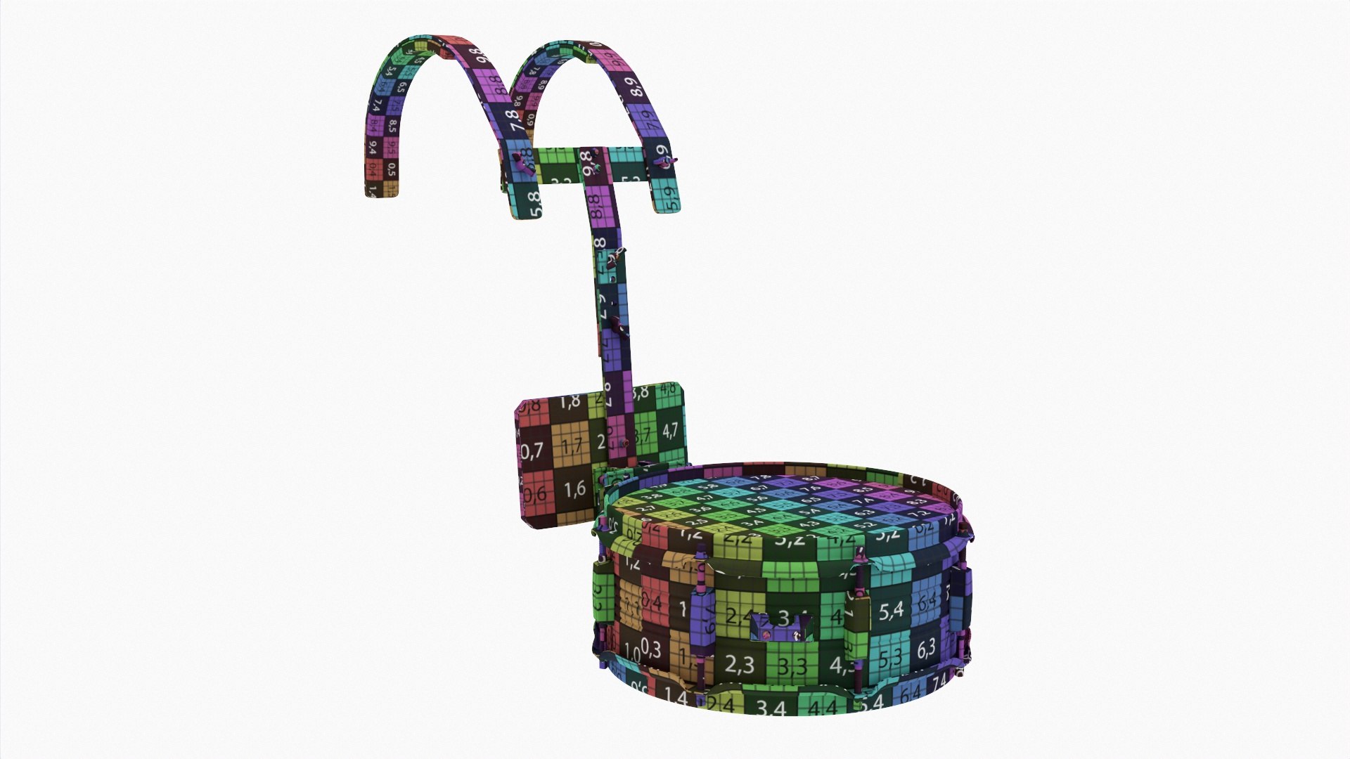 3D Marching Snare Drum Set Model - TurboSquid 1824871