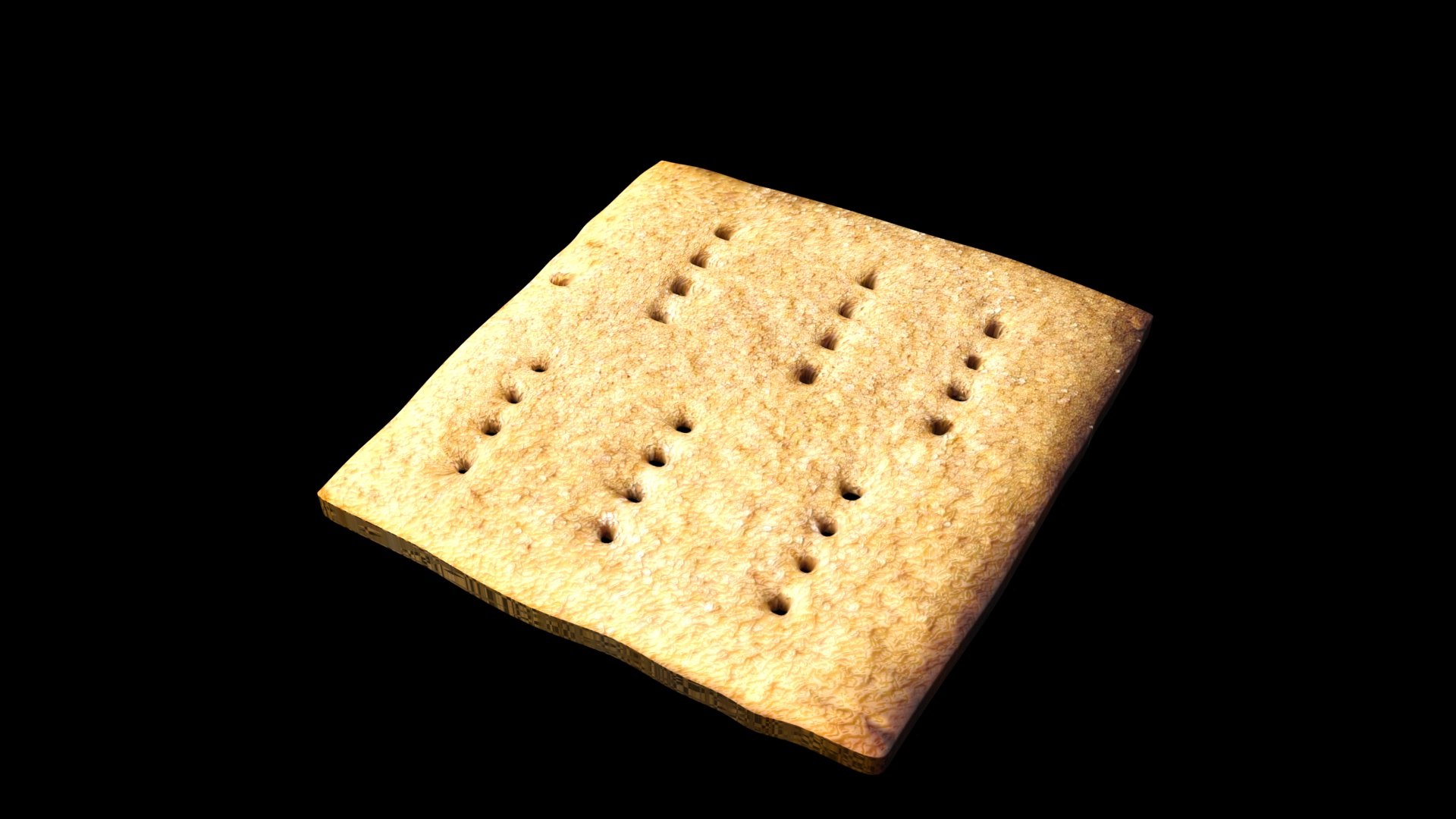 Graham Cracker 3D Model - TurboSquid 1891703