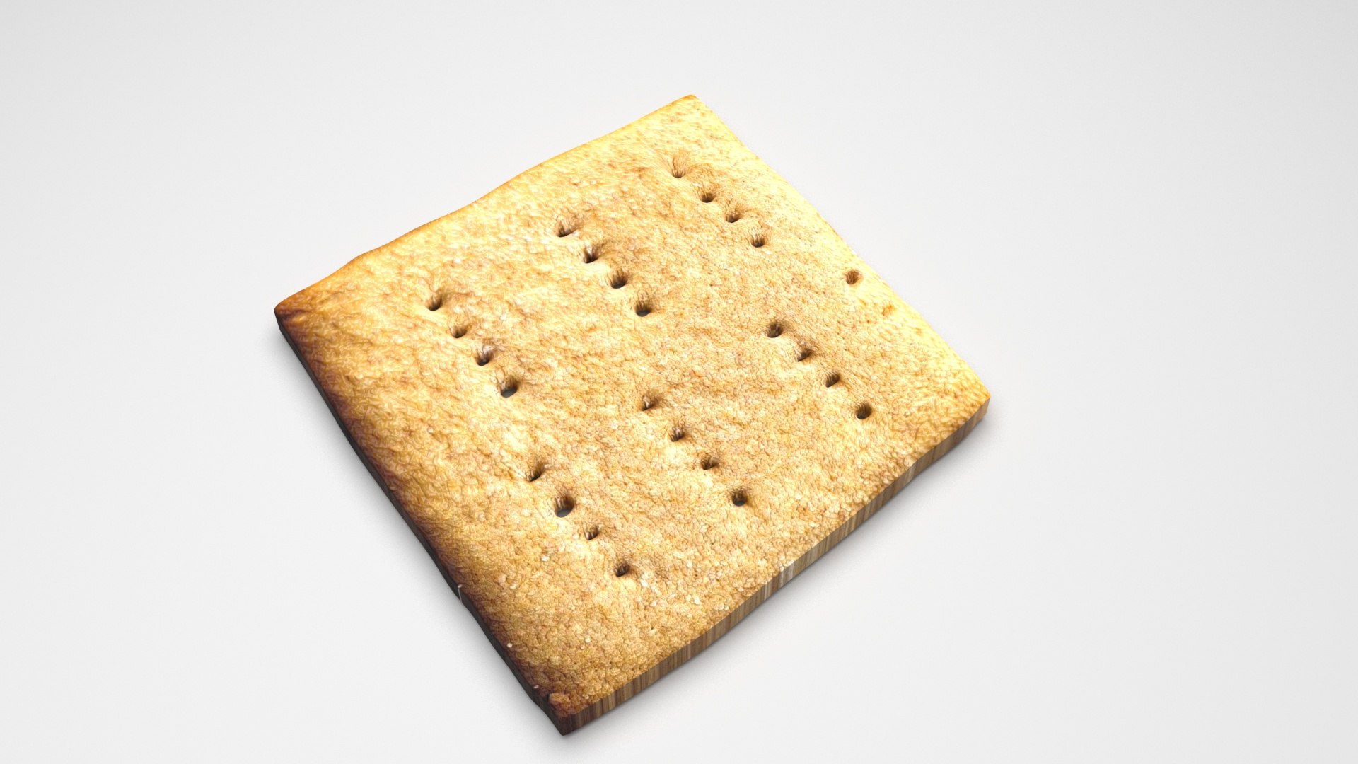 Graham Cracker 3D Model - TurboSquid 1891703