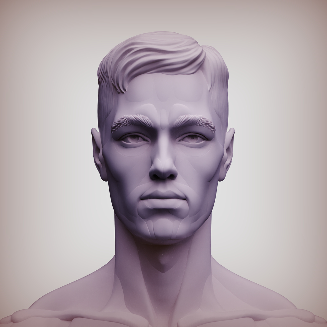 3D Model Man Bust Constructor - TurboSquid 2210761