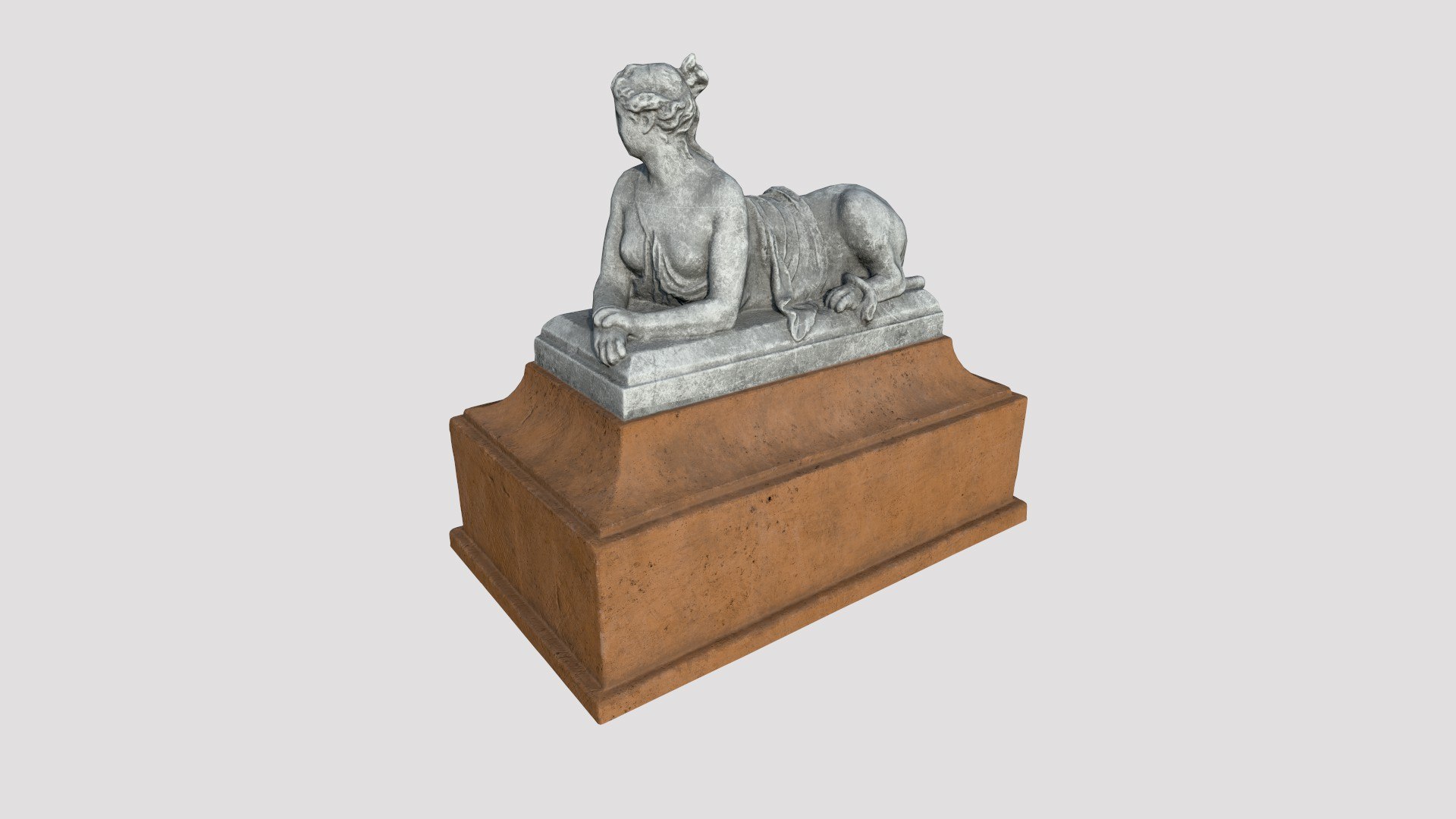 Statue Sphinx Creature 3D Model - TurboSquid 1556092