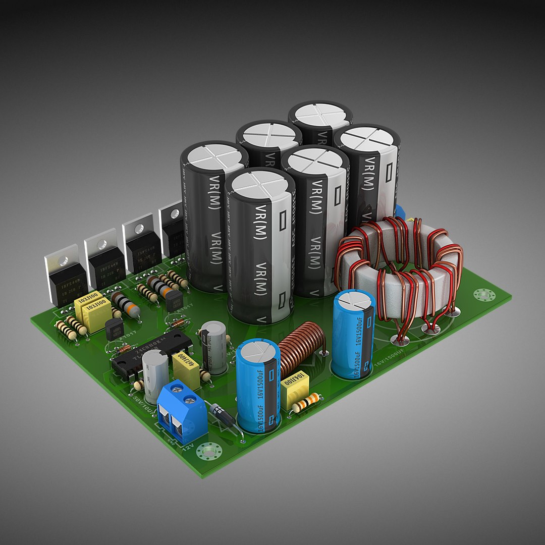 3d Circuit Board Model