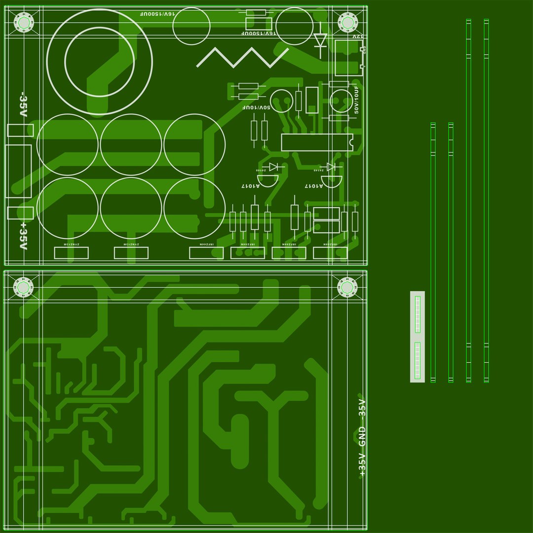 3d Circuit Board Model