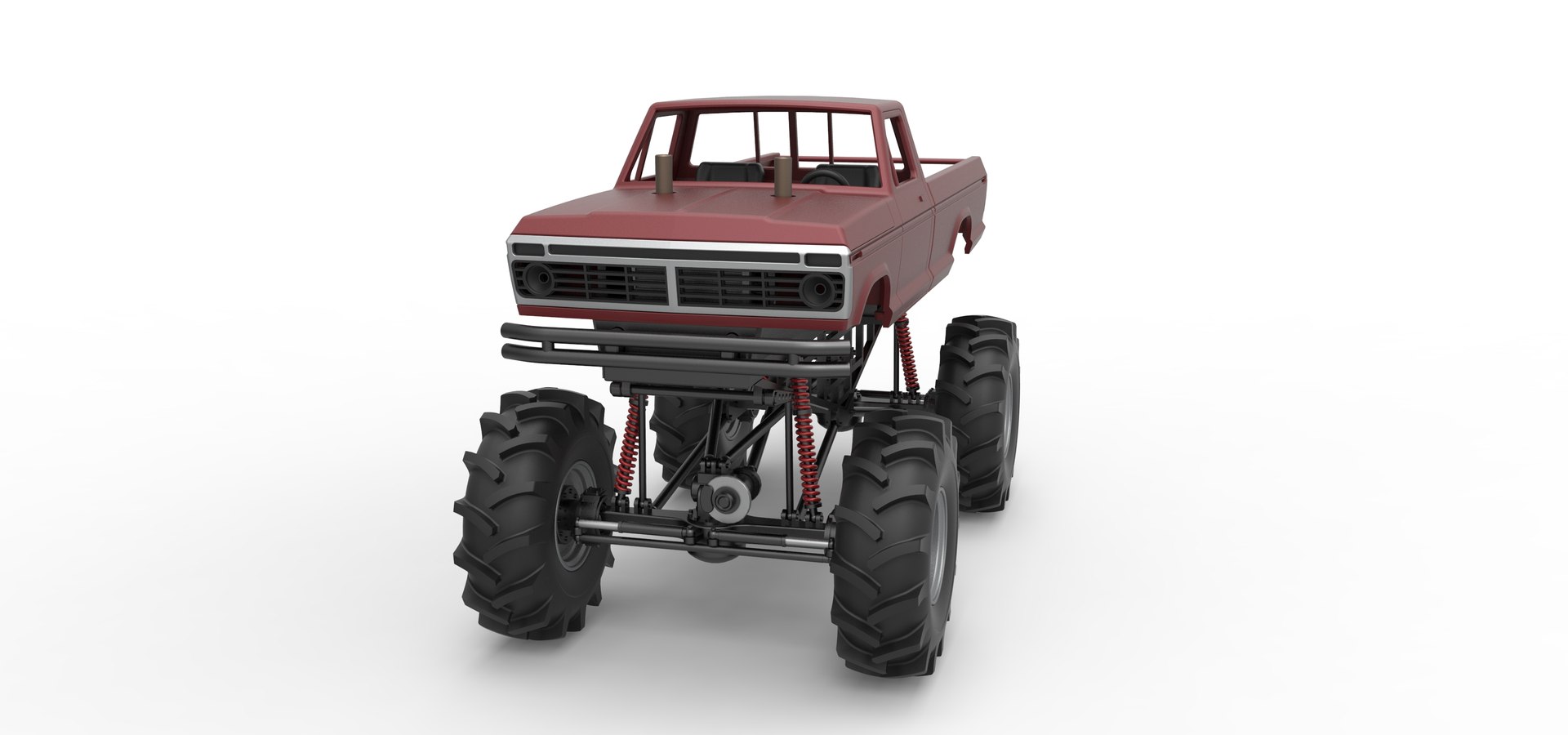 3D Diecast Redneck Rave Mud Truck Scale 1 To 25 - TurboSquid 2238618