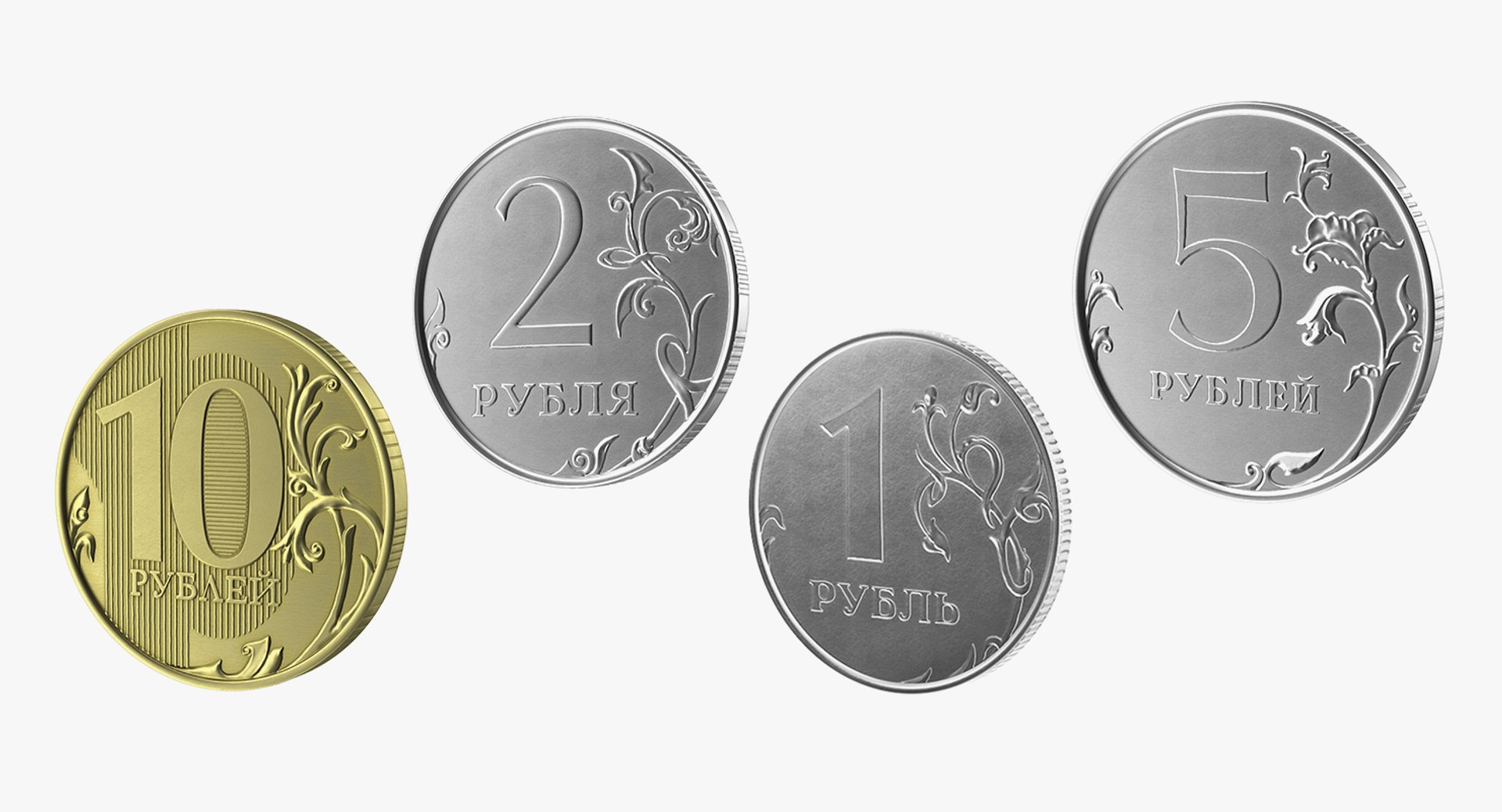 Russian Ruble Coins Collection 2 3D Model - TurboSquid 1963038