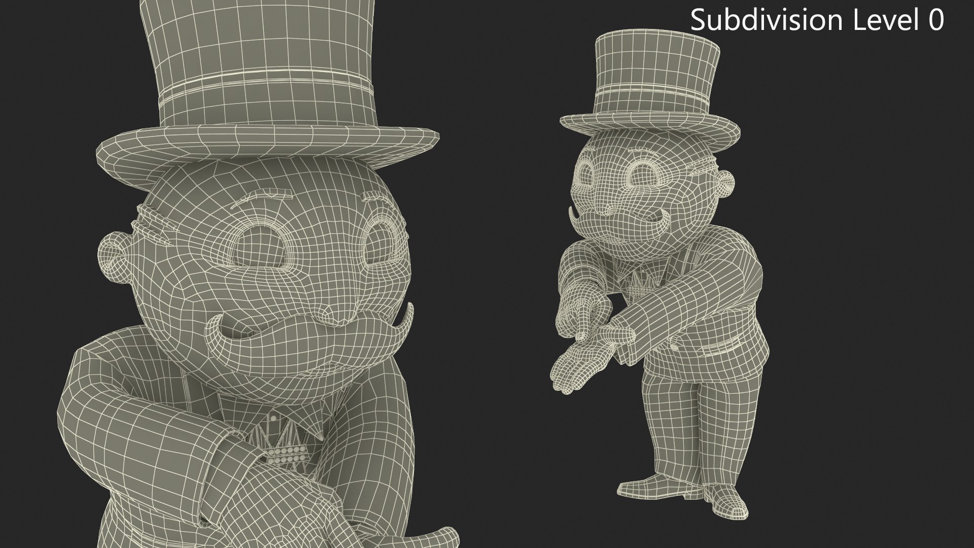 Mr Monopoly Trading Pose Model - TurboSquid 2276803