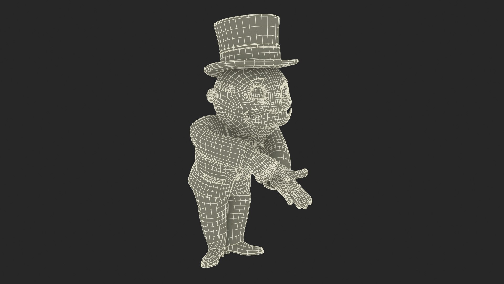 Mr Monopoly Trading Pose Model - TurboSquid 2276803