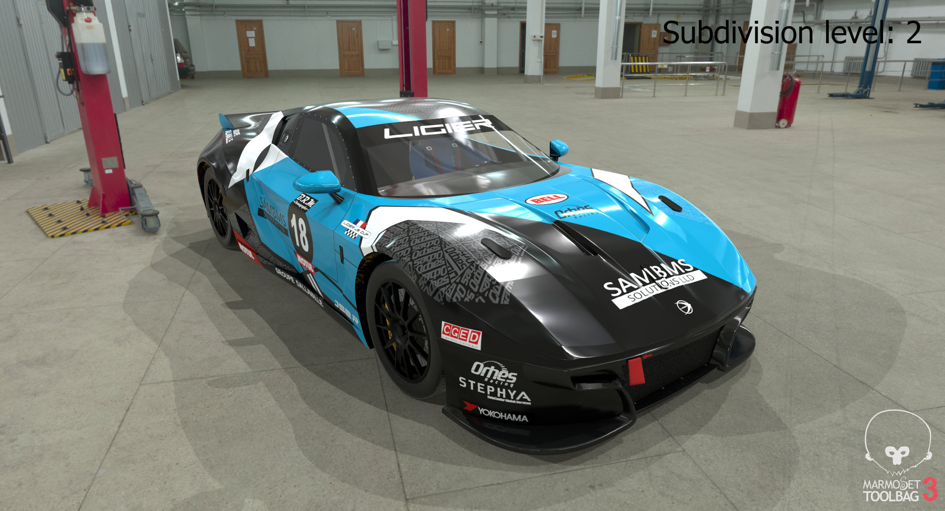 Ligier js2 r team 3D model - TurboSquid 1583947