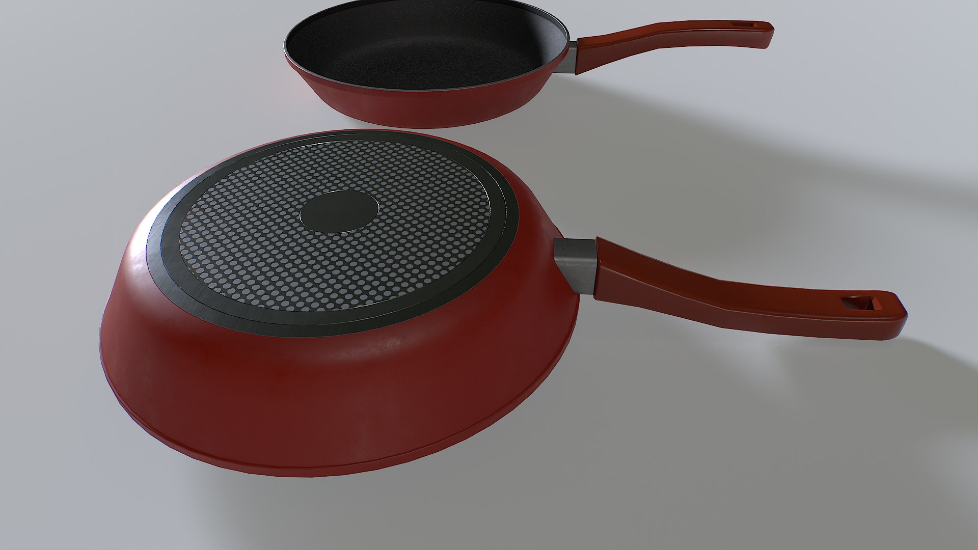 3D Frying Pans Set 1 - TurboSquid 2372132