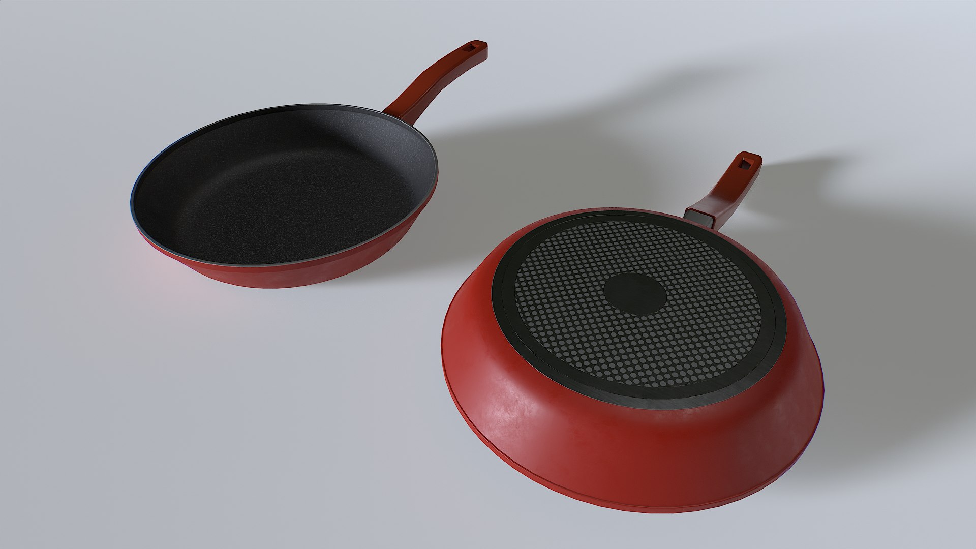 3D Frying Pans Set 1 - TurboSquid 2372132