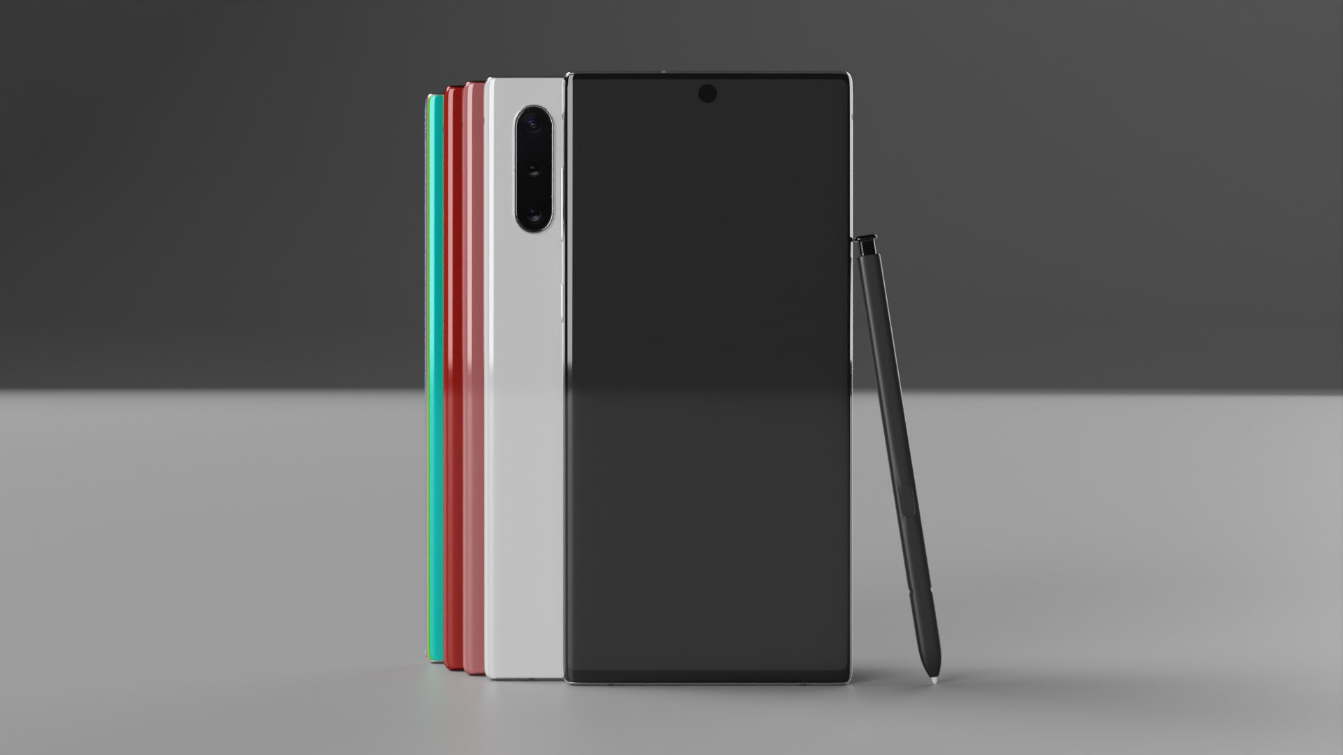 Samsung Galaxy Note 10 All Colors 3D Model - TurboSquid 2052270