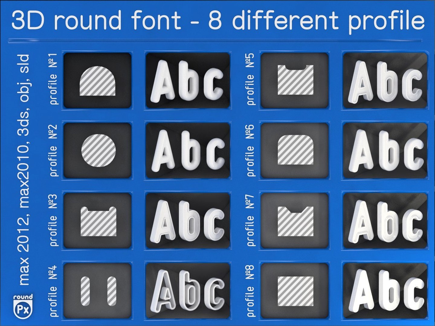 3d Font Letter Alphabet