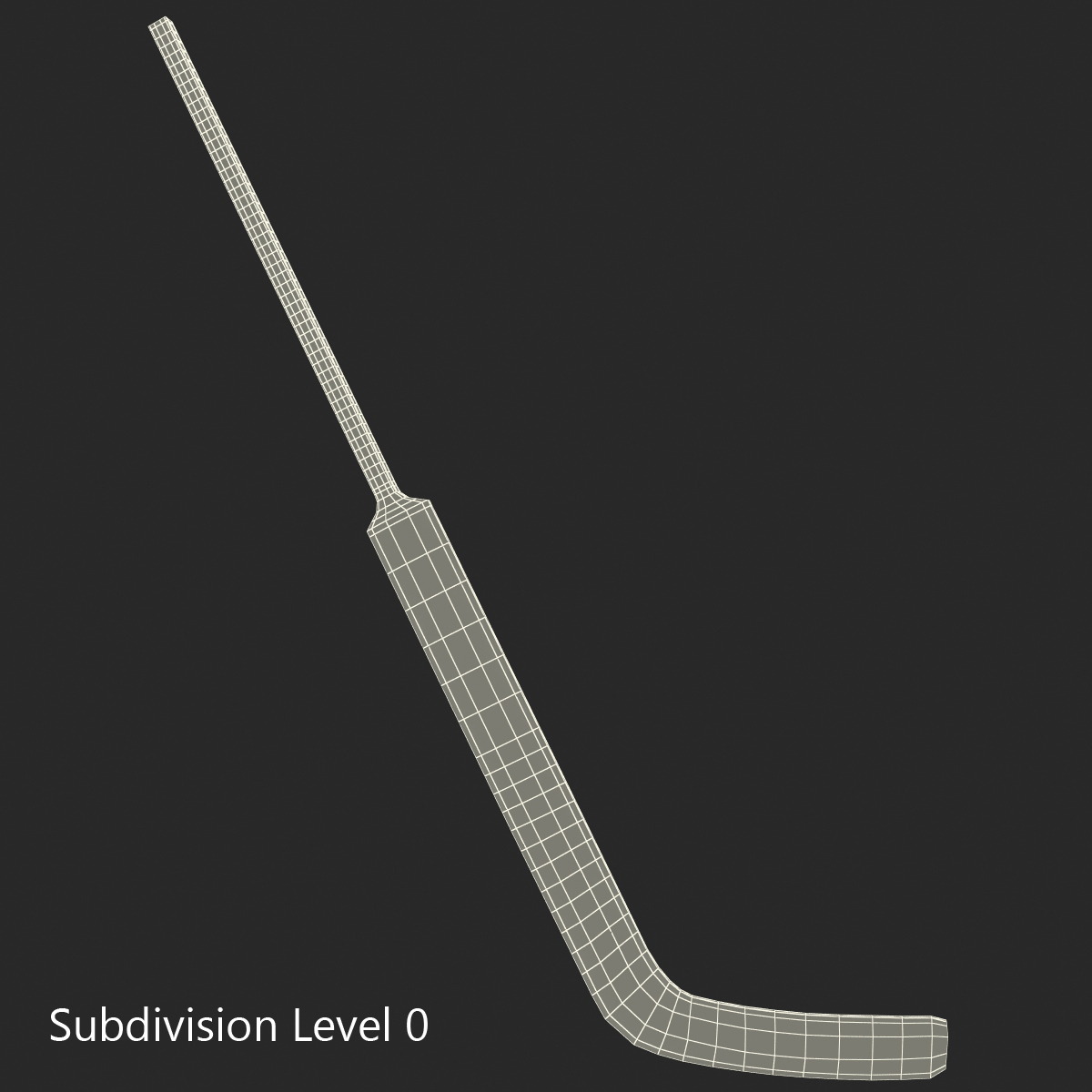 goalie hockey stick ccm 3d model
