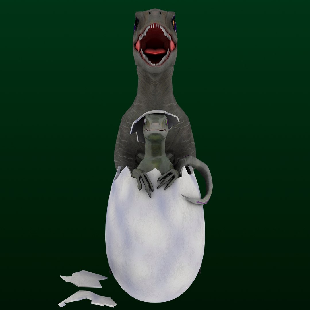 Velociraptor Baby 3D - TurboSquid 1493071