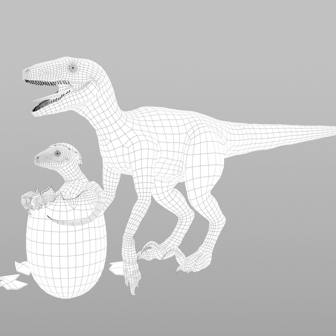 Velociraptor Baby 3D - TurboSquid 1493071