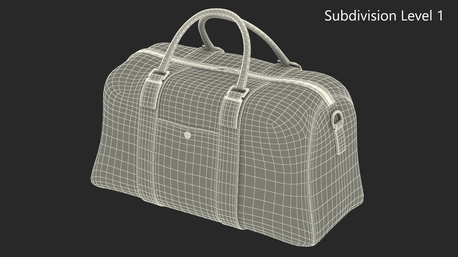 Leather Travel Bag Black 3D Model - TurboSquid 2202786