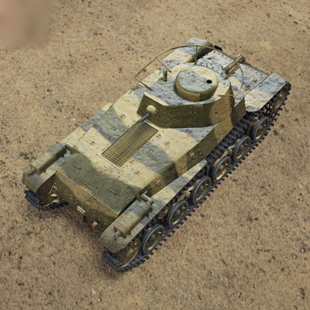 3D chi-ha type 97 - TurboSquid 1382978