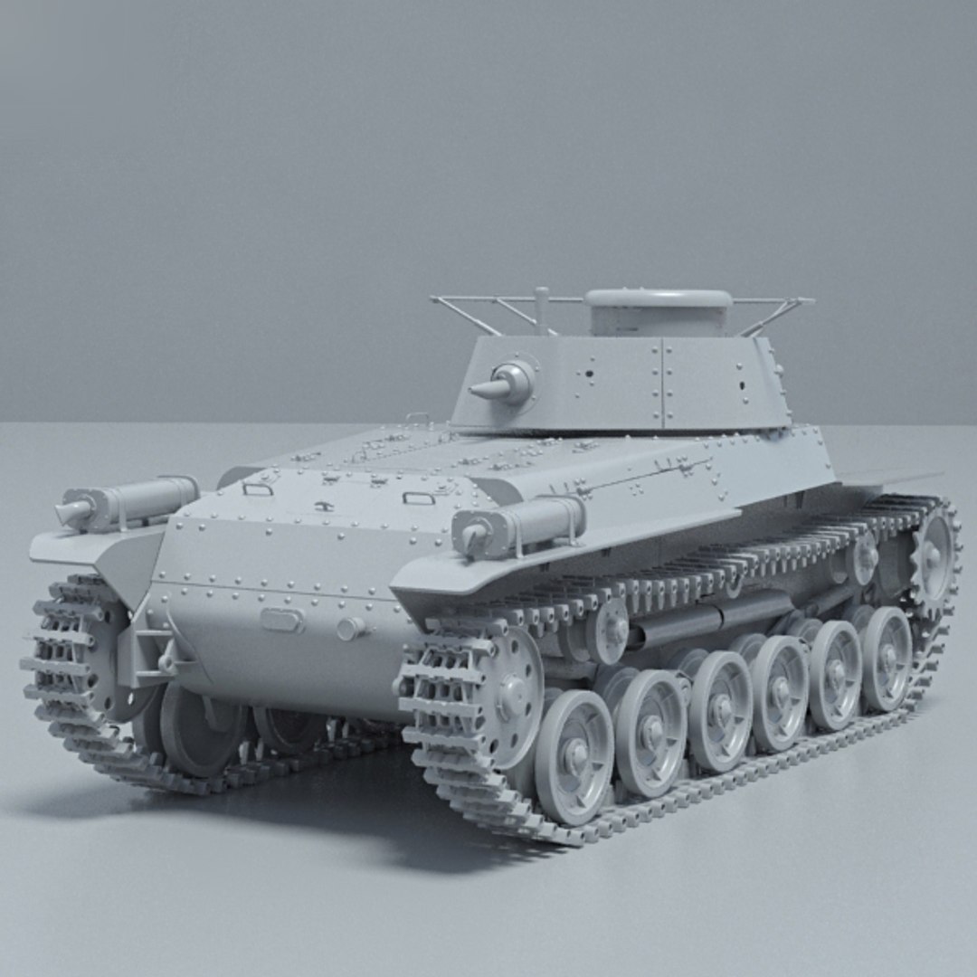 3D chi-ha type 97 - TurboSquid 1382978