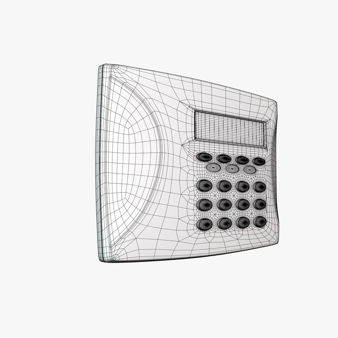 Security Panel Keypad 3D Model - TurboSquid 2240157
