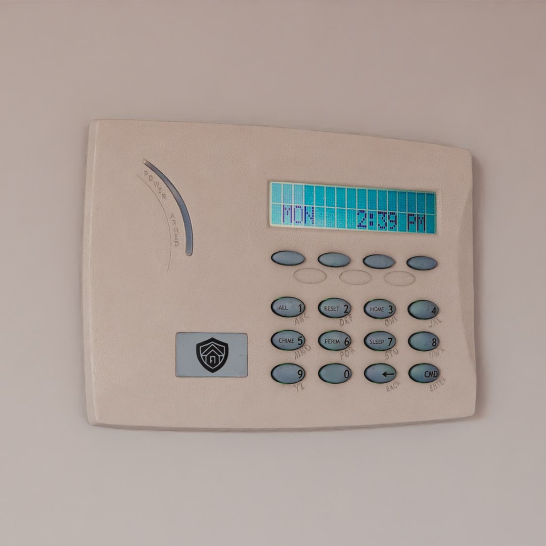 Security Panel Keypad 3D Model - TurboSquid 2240157