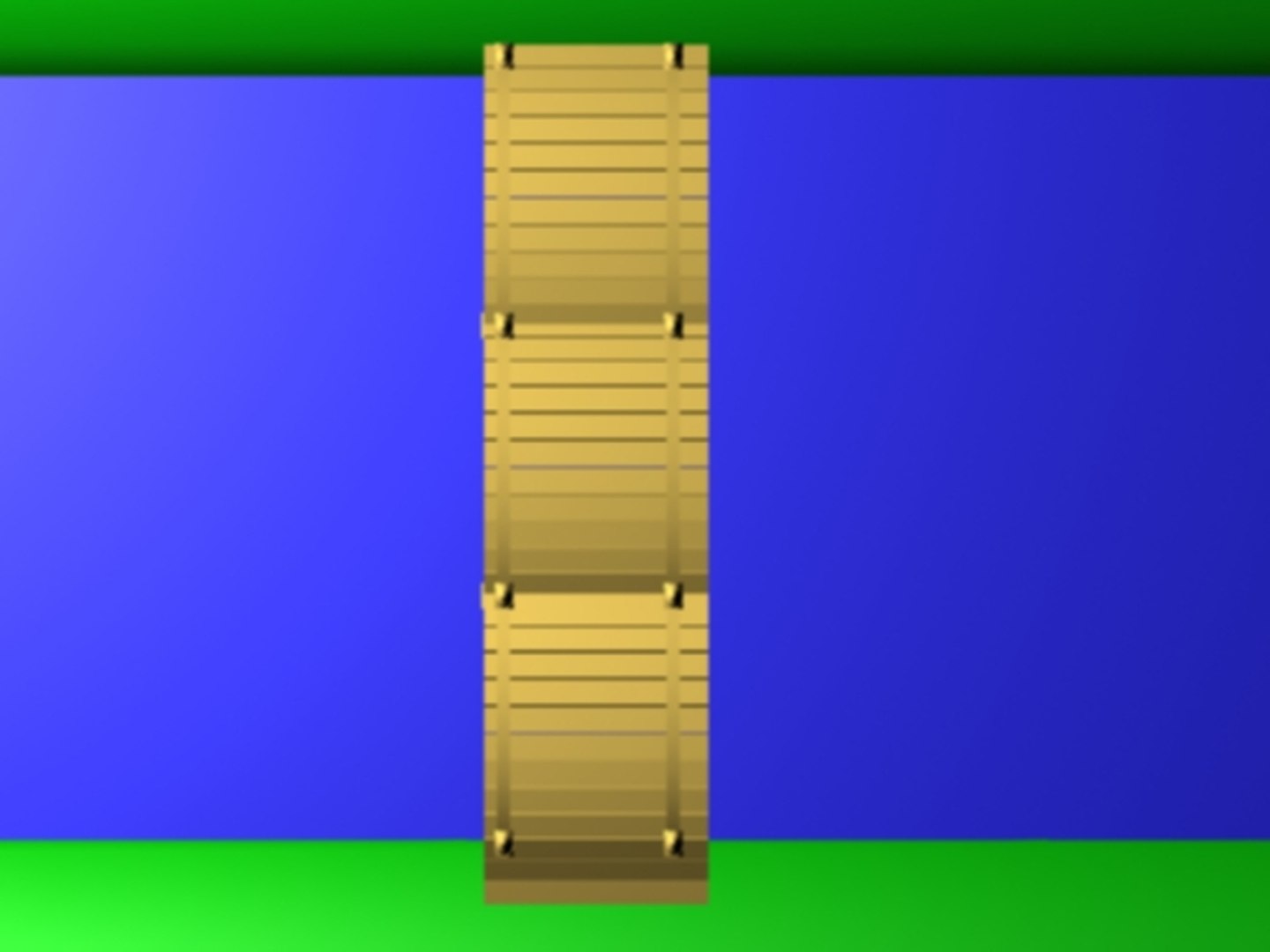 Simple Wood Bridge 3d Model
