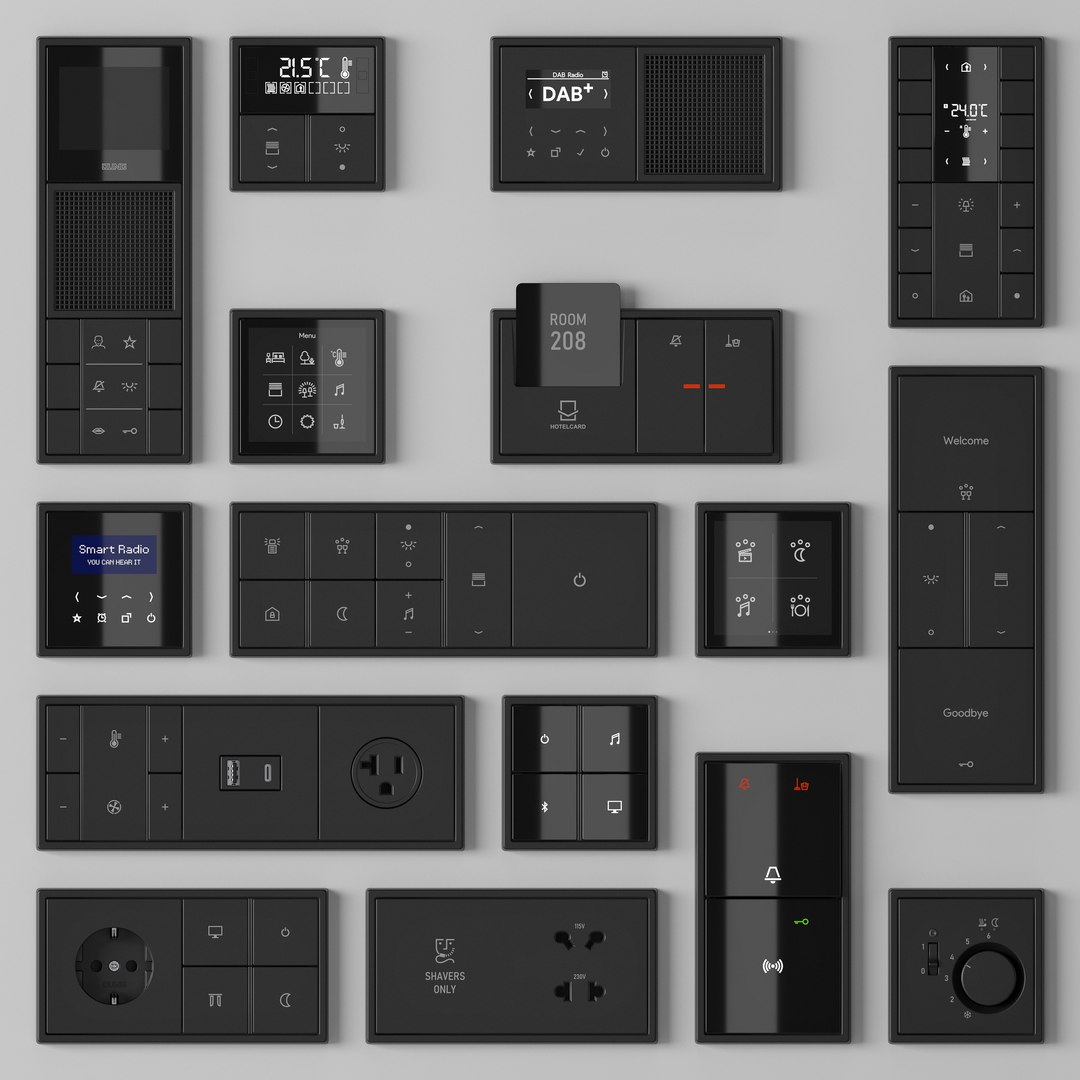 3D JUNG LS 990 FULL Collection 217 Itemscorona - TurboSquid 1990690