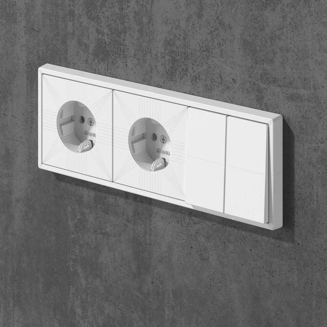 3D JUNG LS 990 FULL Collection 217 Itemscorona - TurboSquid 1990690