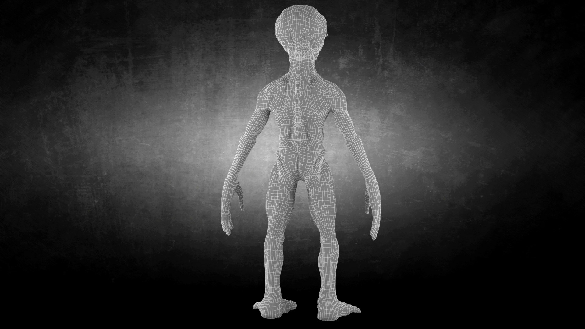 Grey Alien Creature 3D Model - TurboSquid 2115994