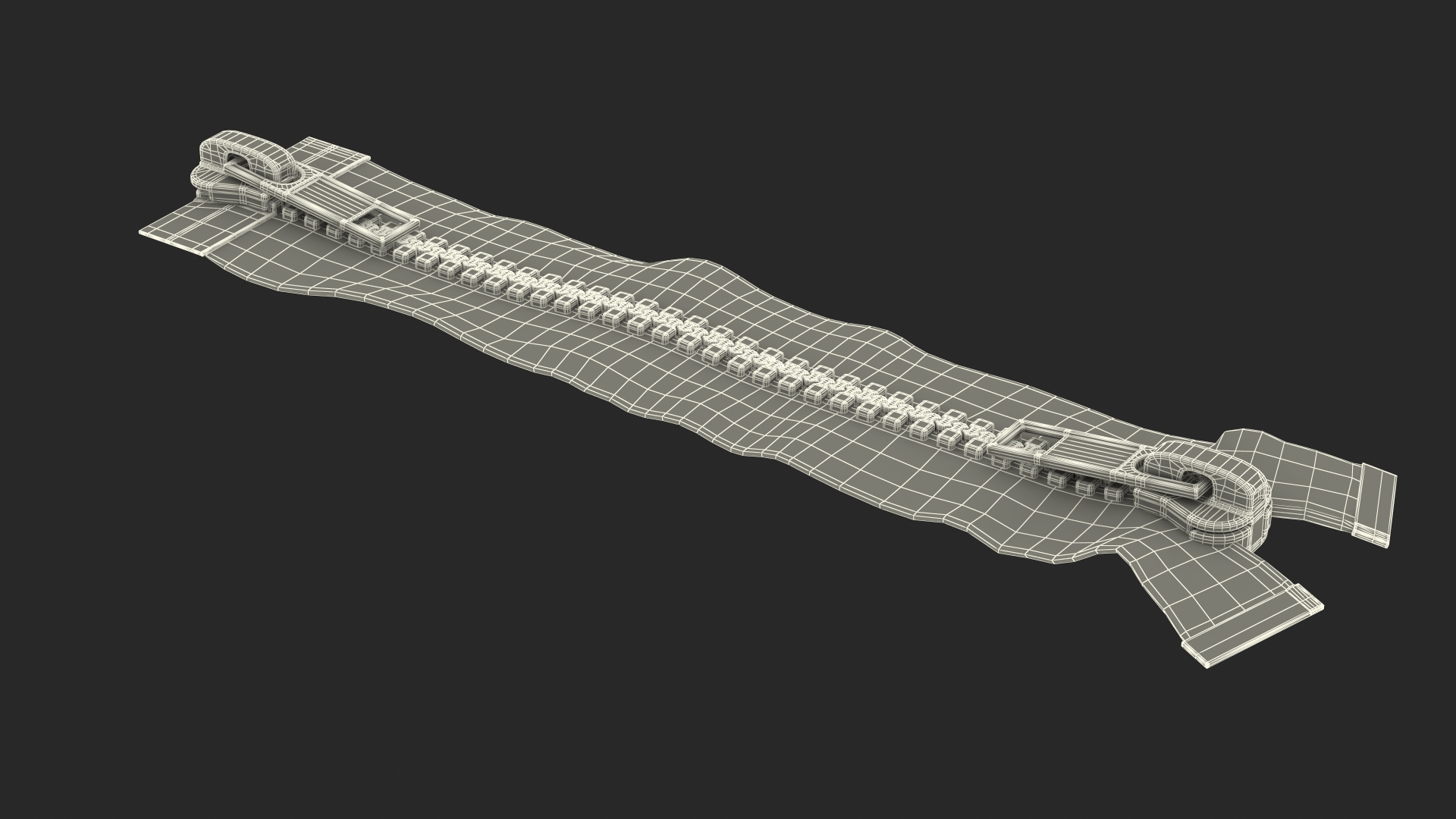 3D Two Way Zipper Closed Red - TurboSquid 1793875