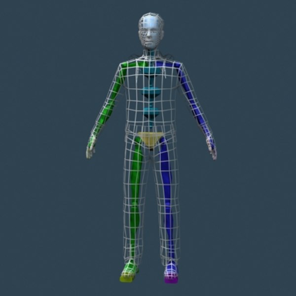 boy character rigged max