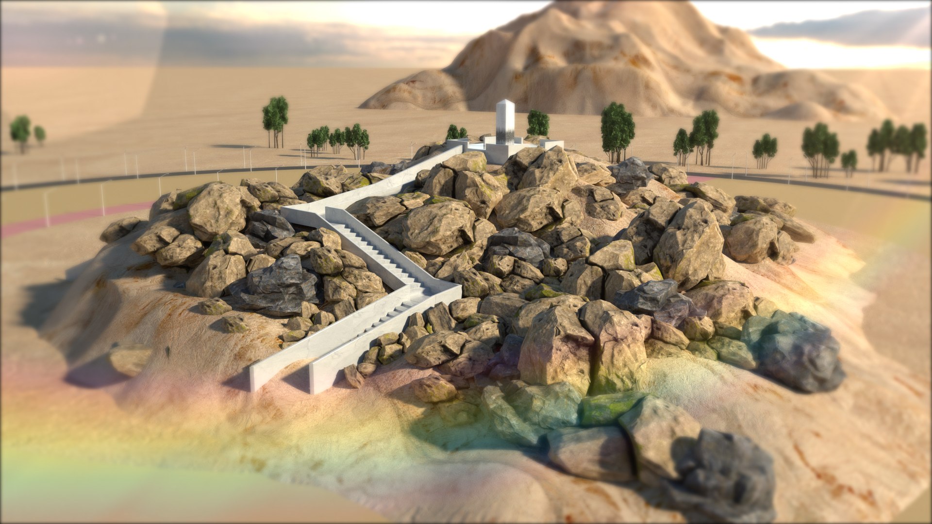 3D mount arafat model - TurboSquid 1572356