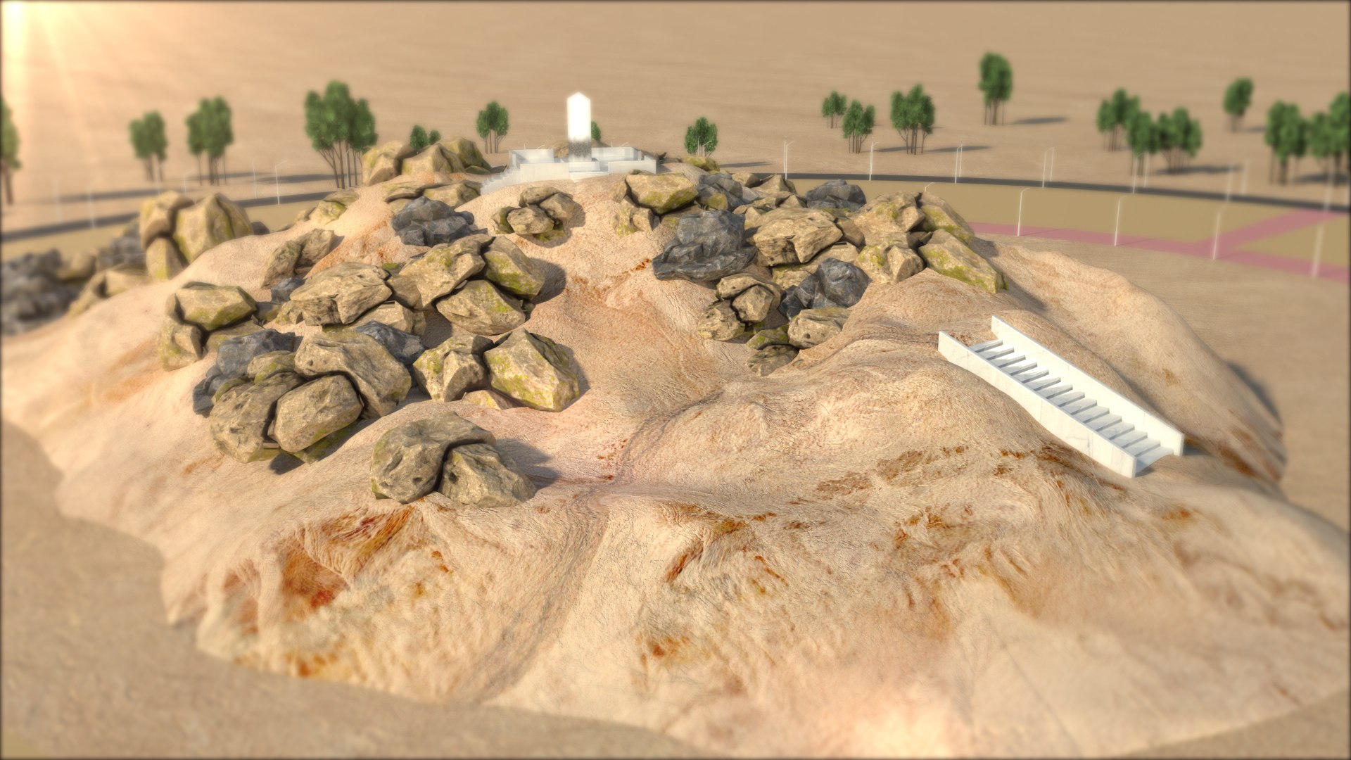 3D Mount Arafat Model - TurboSquid 1572356