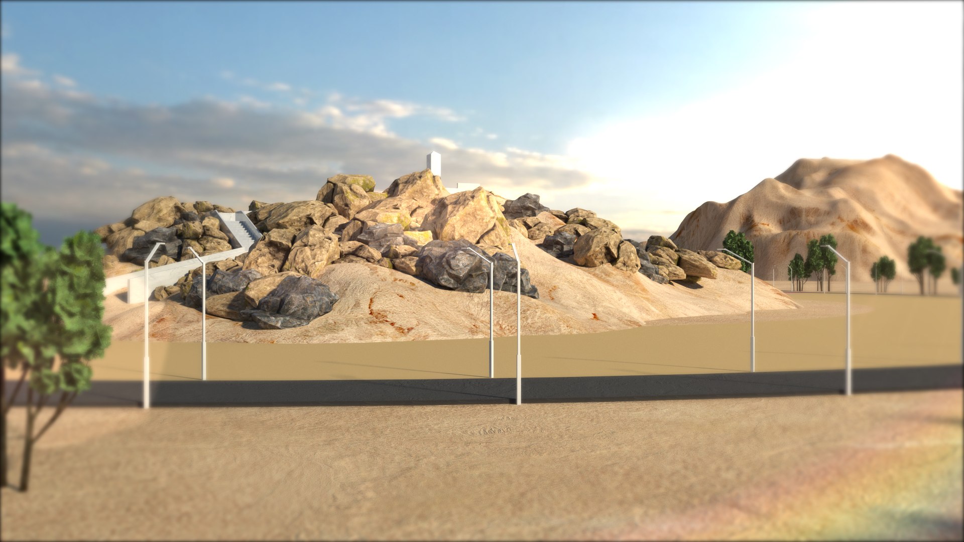 3D Mount Arafat Model - TurboSquid 1572356