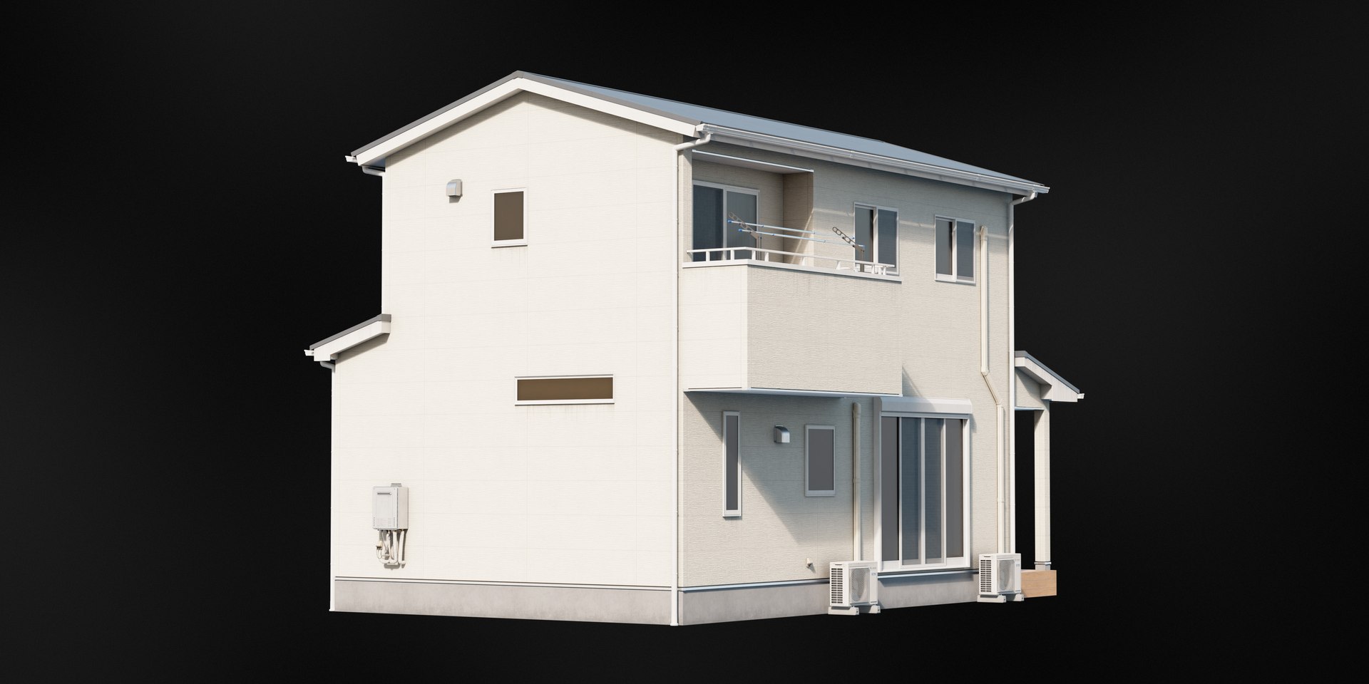 Japanese Modern House - TYO-FS04 3D Model - TurboSquid 2221187