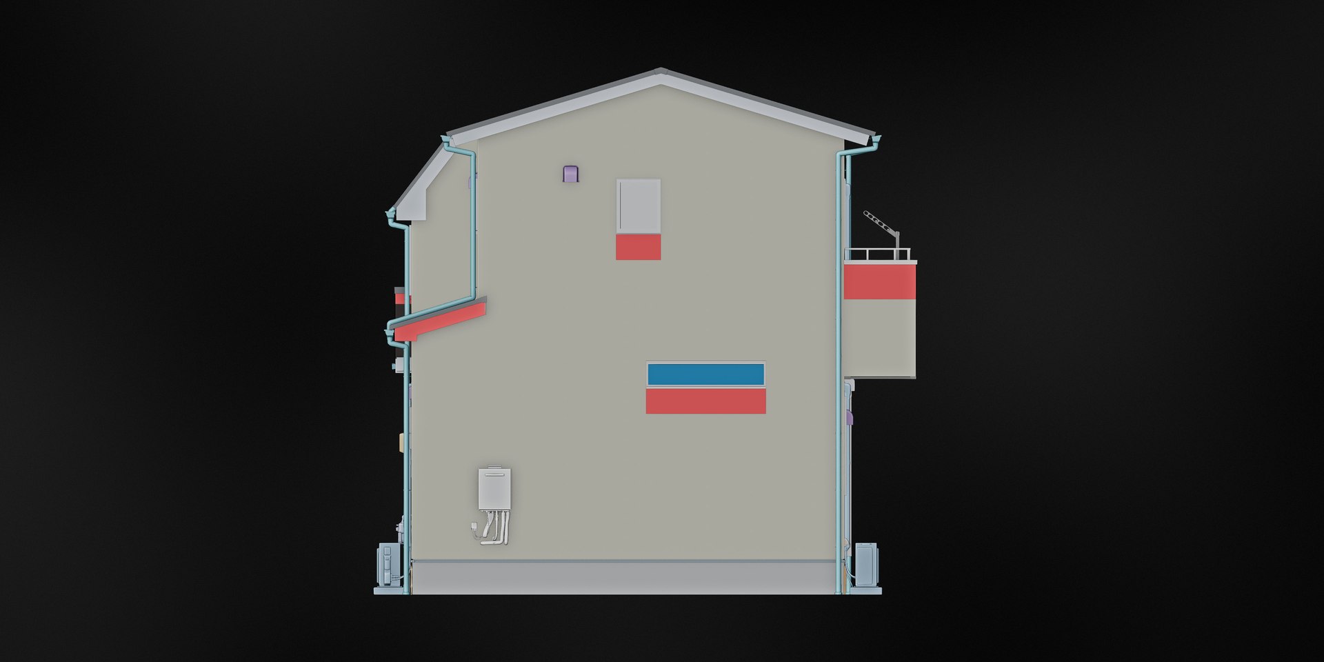 Japanese Modern House - TYO-FS04 3D Model - TurboSquid 2221187