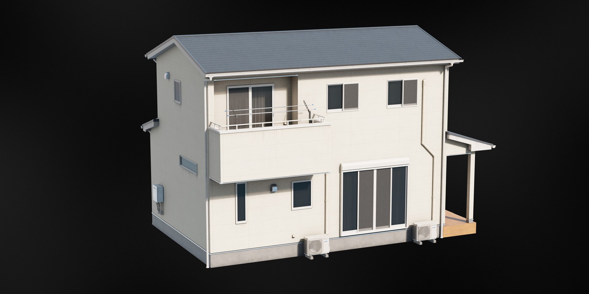 Japanese Modern House - TYO-FS04 3D Model - TurboSquid 2221187