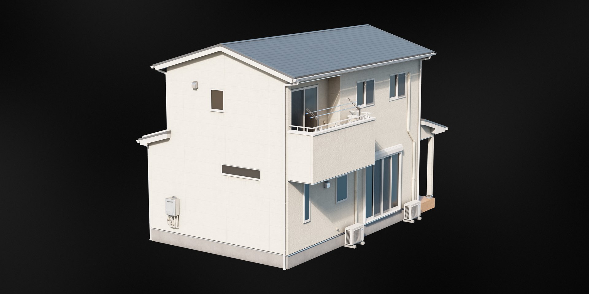 Japanese Modern House - TYO-FS04 3D Model - TurboSquid 2221187