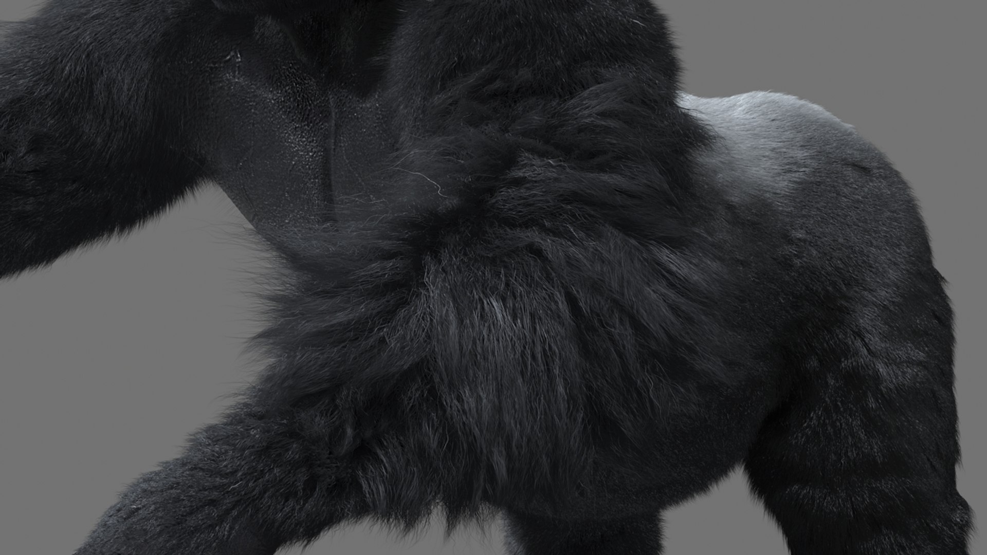 3d Gorilla Rigging Shave