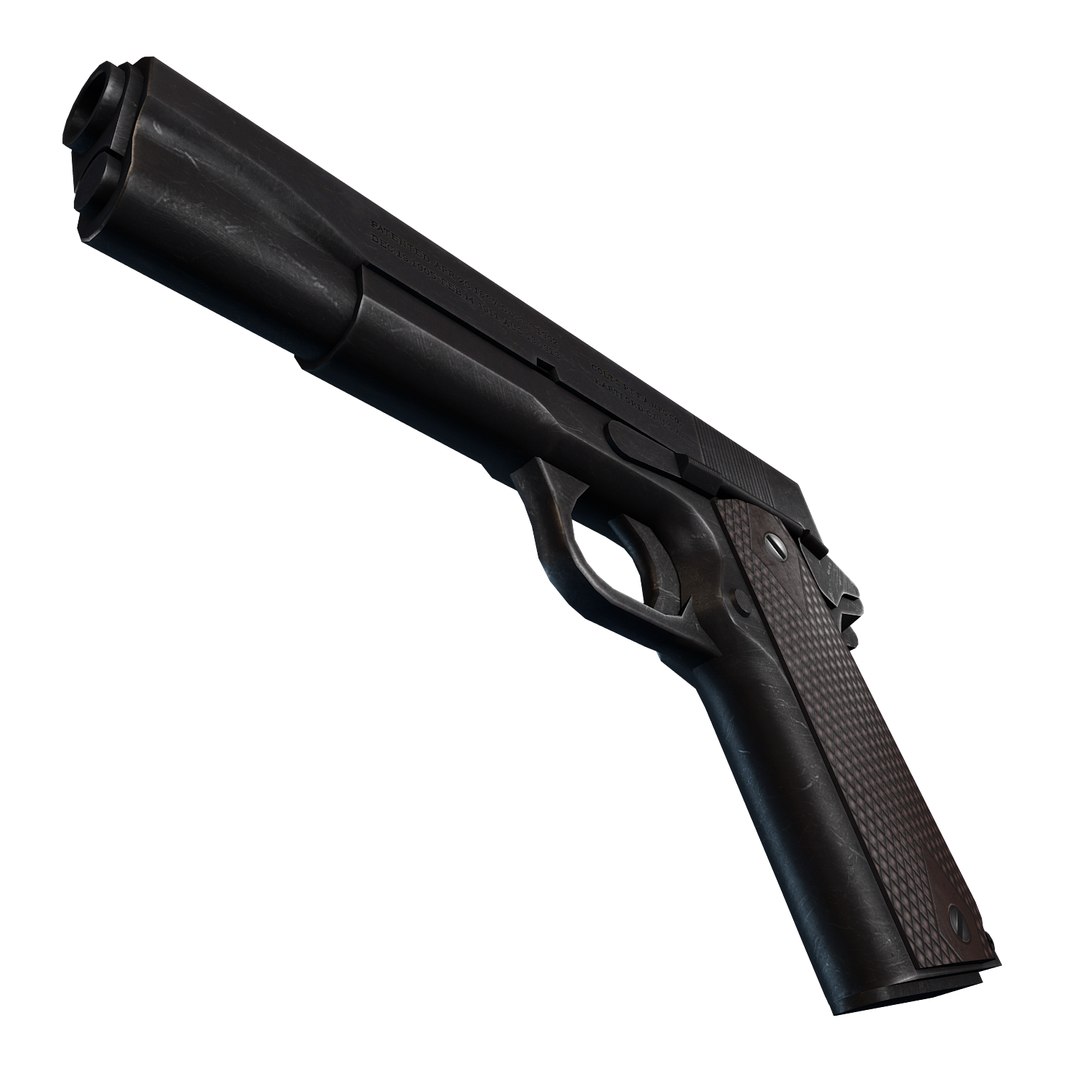 3d colt m1911 pistol model