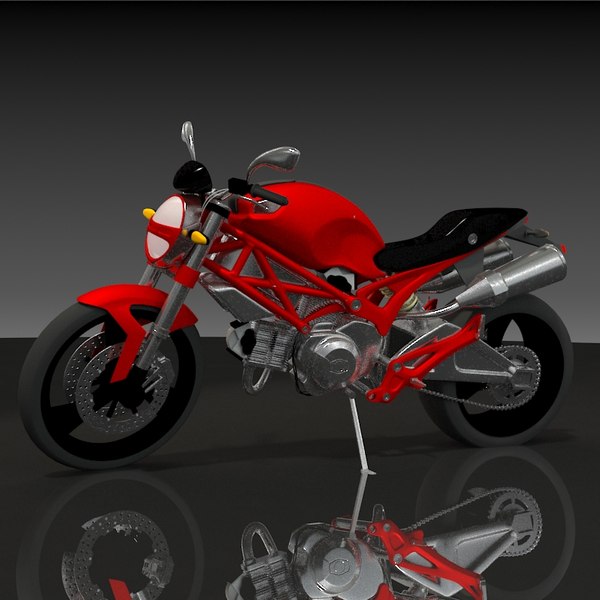 Simple motorcycle 3D model - TurboSquid 1220484