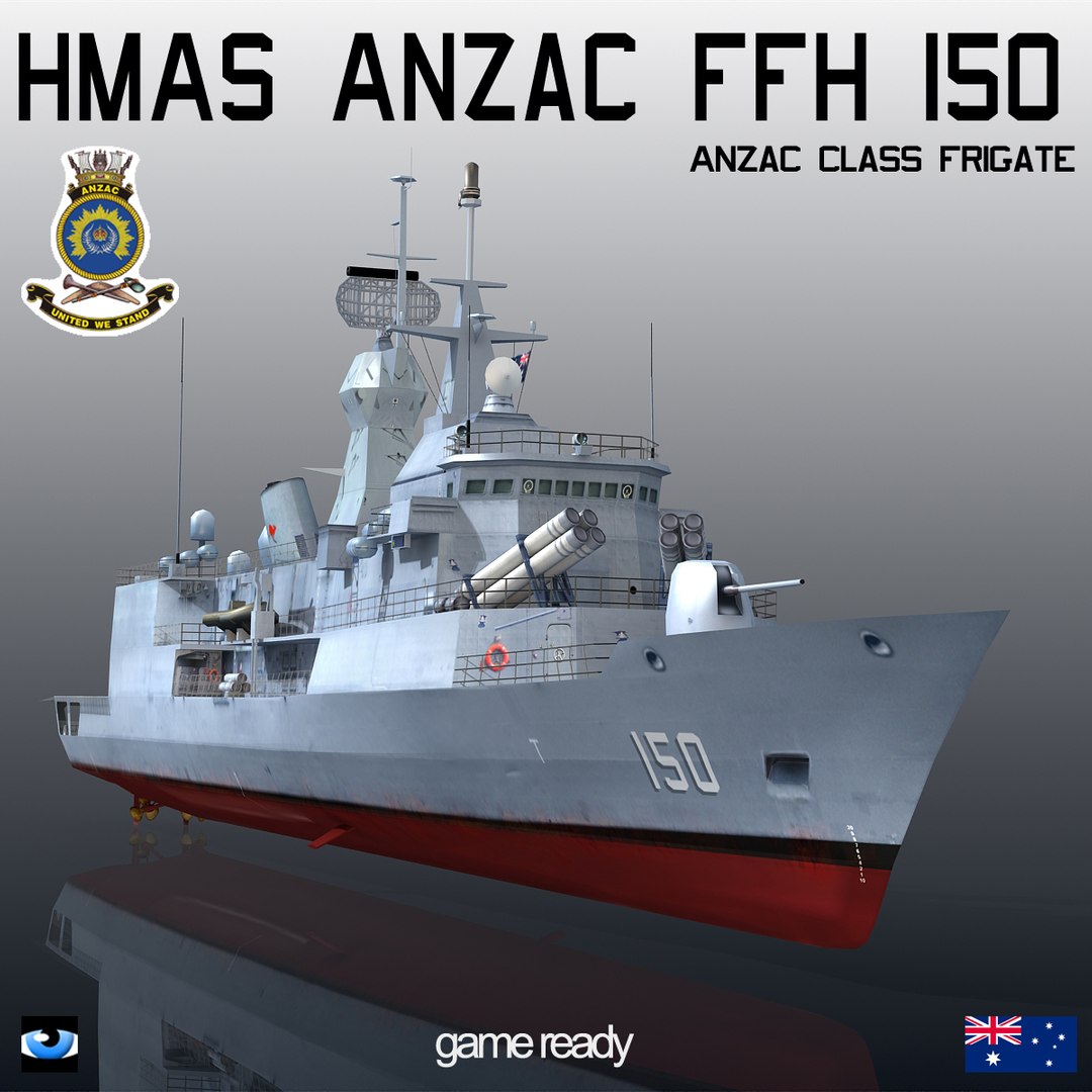 Anzac Class Frigate Hmas 3ds