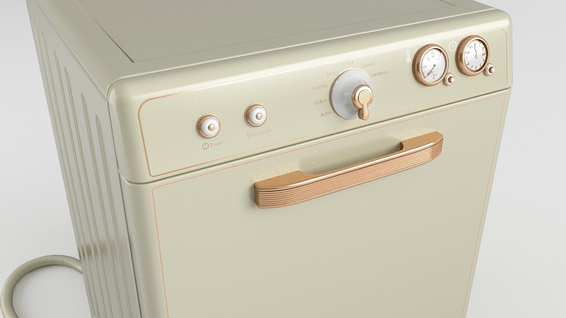 Dishwasher retro vintage 3D - TurboSquid 1524594