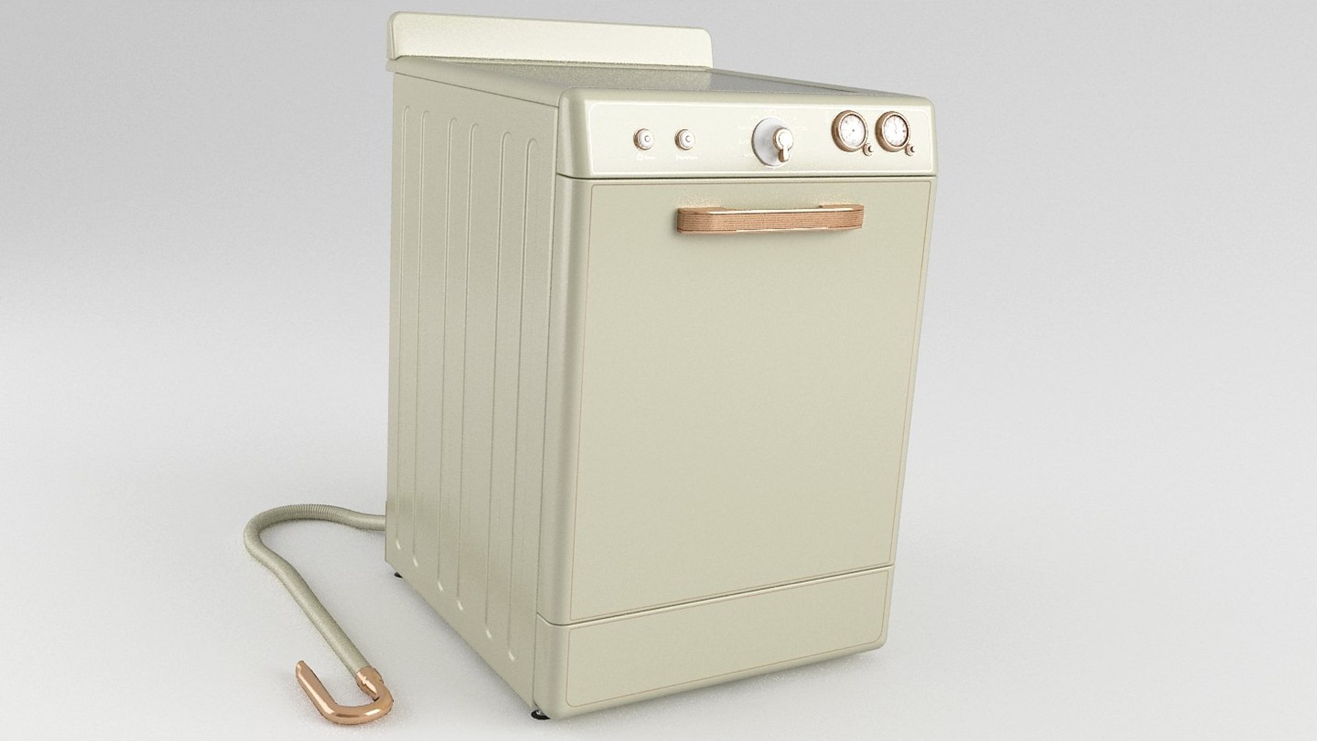 Dishwasher retro vintage 3D - TurboSquid 1524594