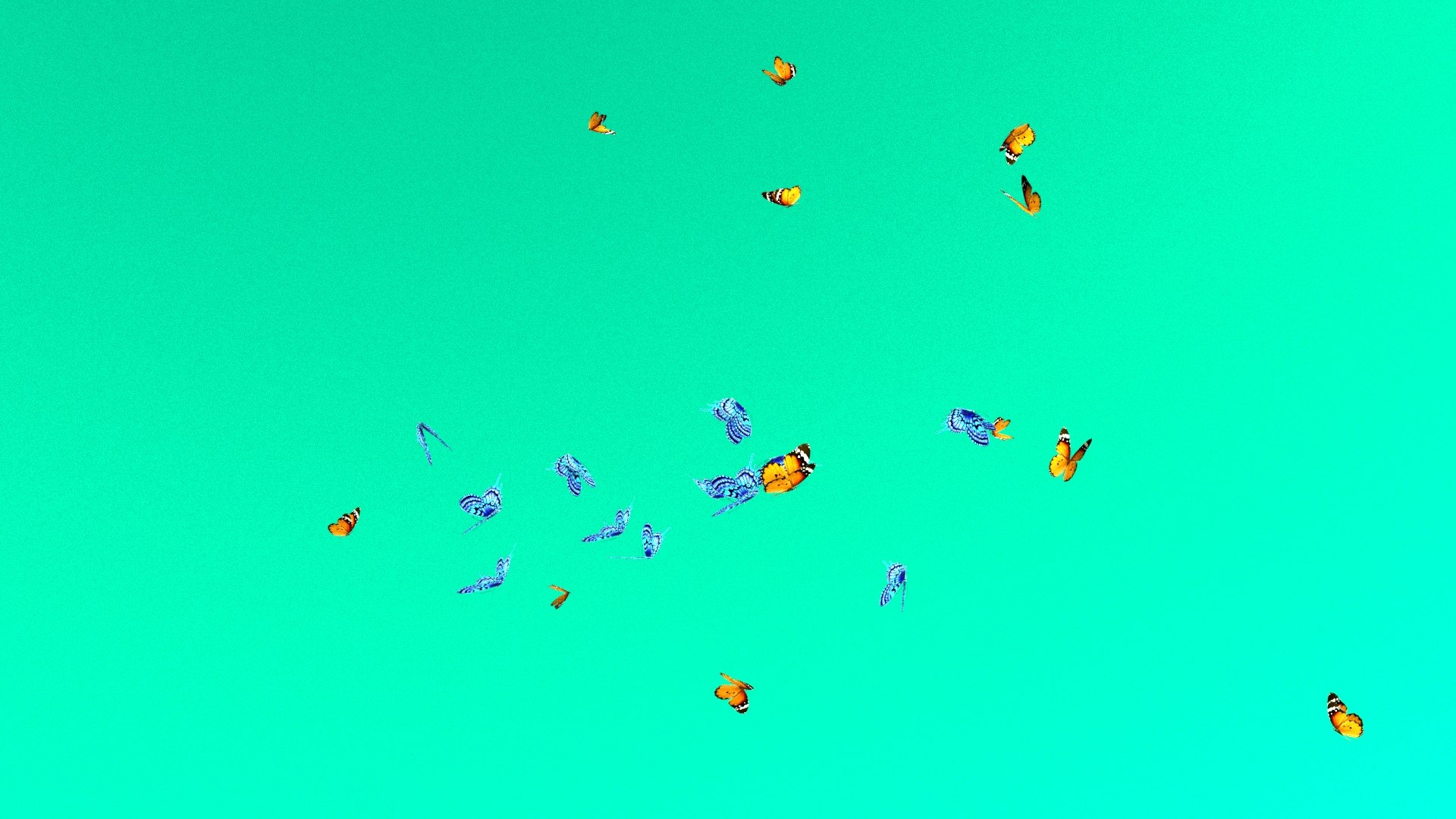3D Butterflies Flight Animation Natural - TurboSquid 1674179