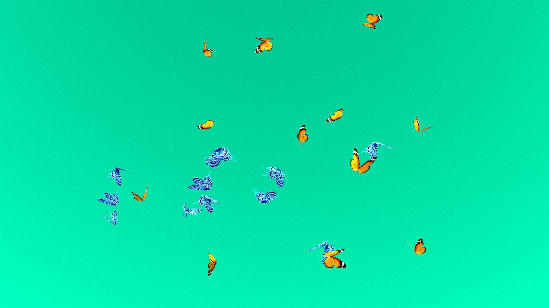 3D Butterflies Flight Animation Natural - TurboSquid 1674179